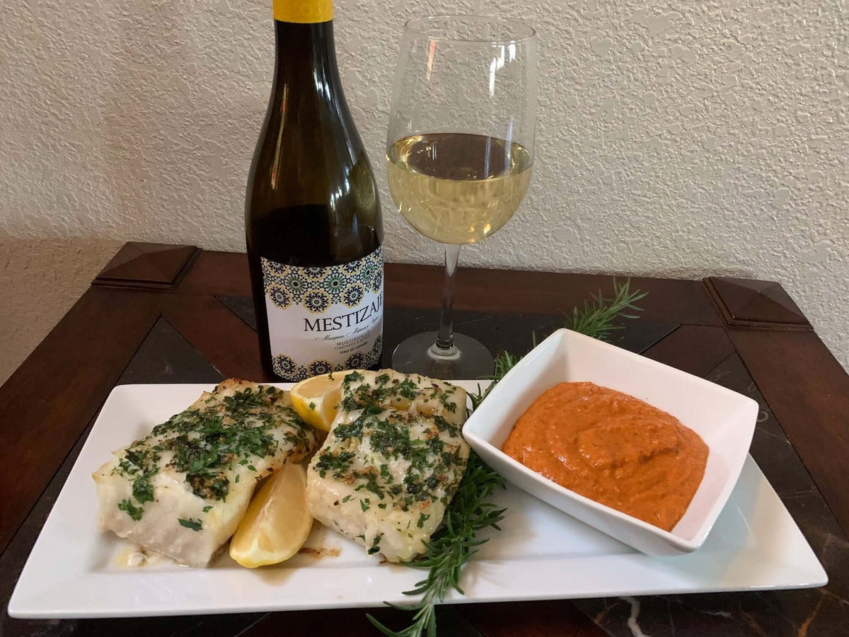 Oven Baked Chilean Sea Bass with Romesco Sauce — Plume Ridge Bottle Shop